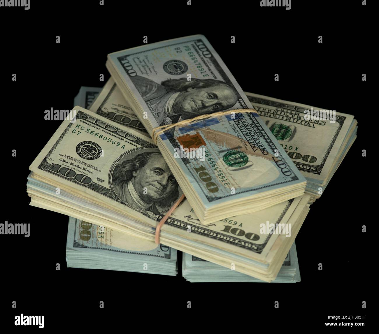 bundle of US dollar bills Stock Photo - Alamy