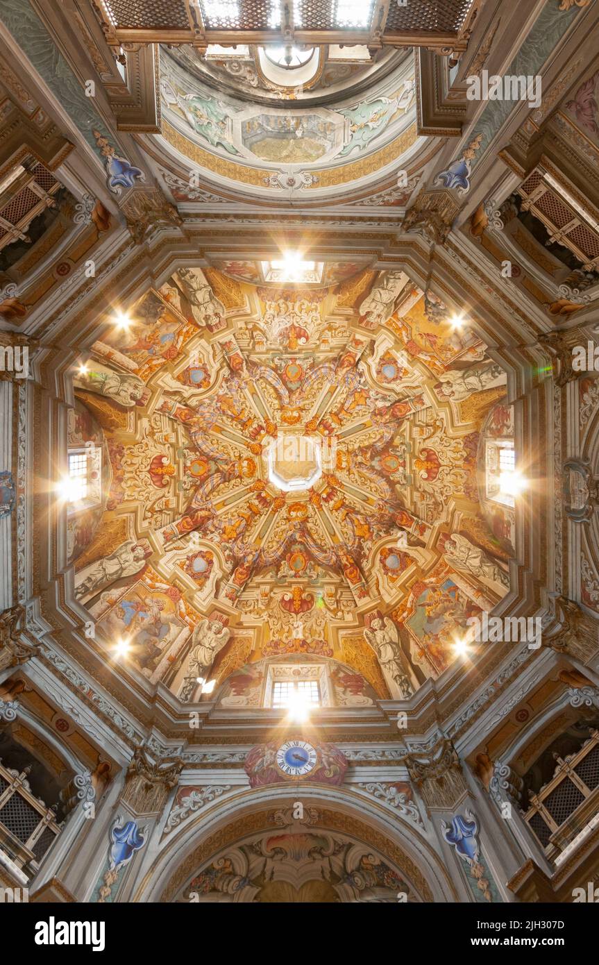 Italy, Lombardy, Valtellina, Bormio, Sant Ignazio Church, Dome by ...
