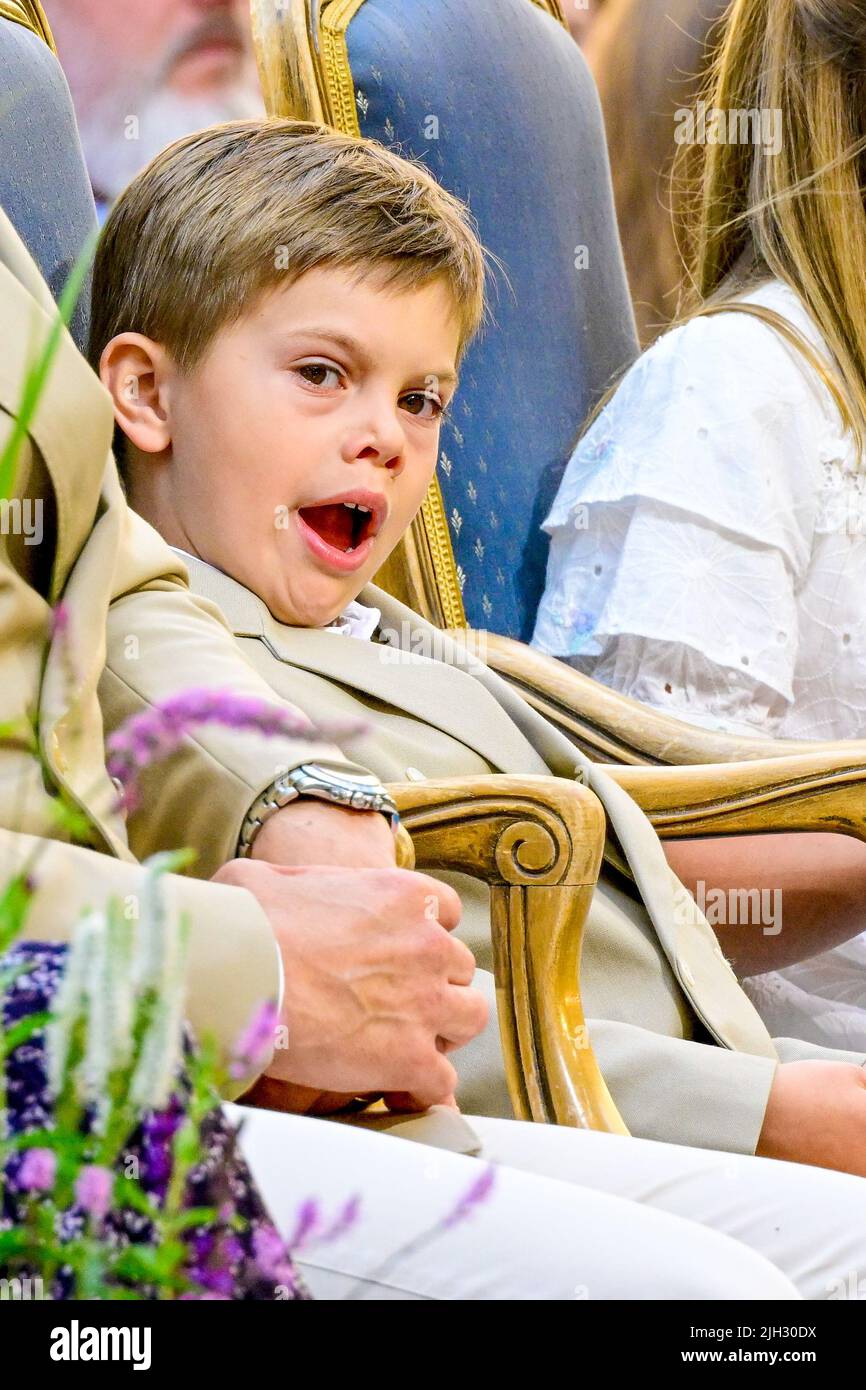 Oland, Sweden. 14th July, 2022. Prince Oscar during the festivities for ...