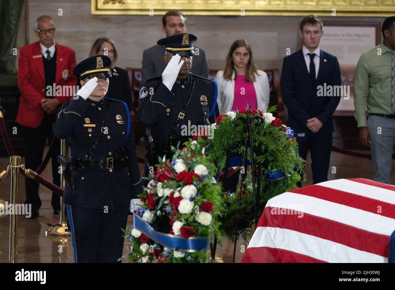 Washington DC, USA. 14th July, 2022. Members of the US Capitol Police ...
