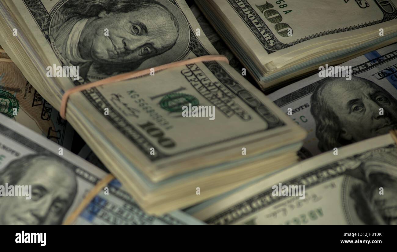 bundle of US dollar bills Stock Photo - Alamy
