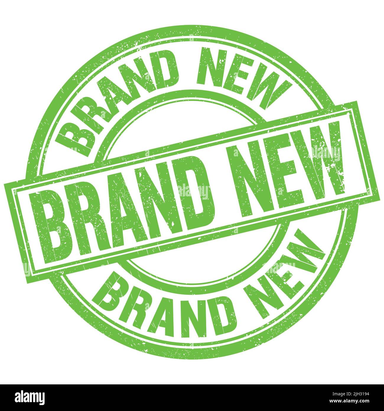 BRAND NEW text written word on green round stamp sign Stock Photo - Alamy