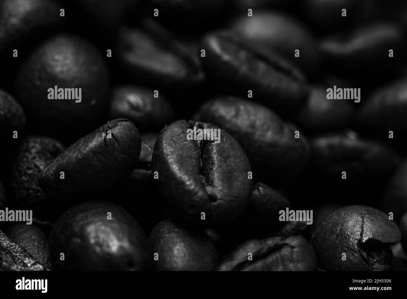Black coffee cup, coffee beans. Breakfast coffee concept Stock Photo ...