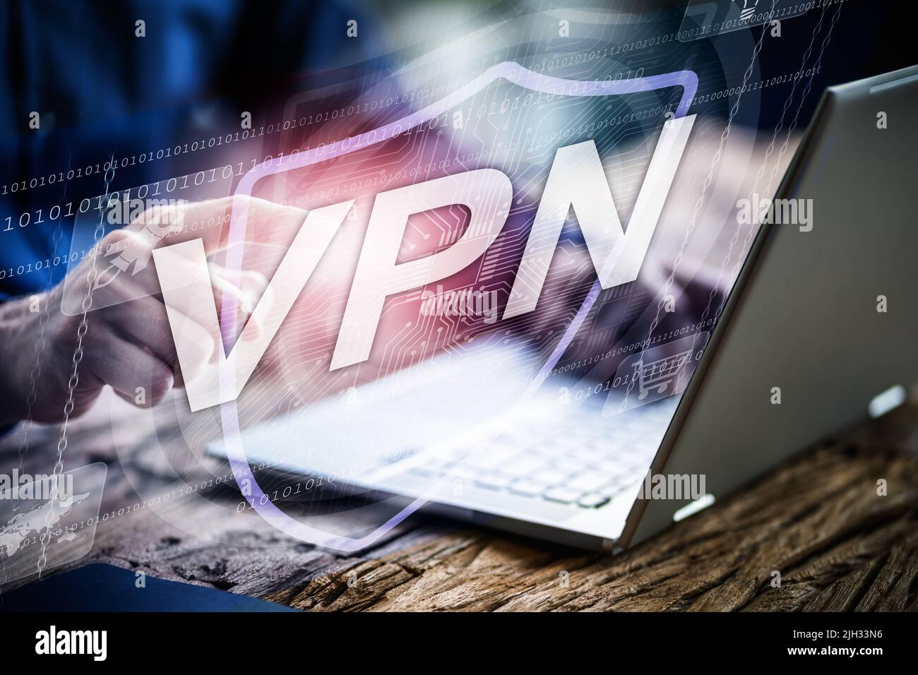 Vpn for laptop hi-res stock photography and images - Alamy