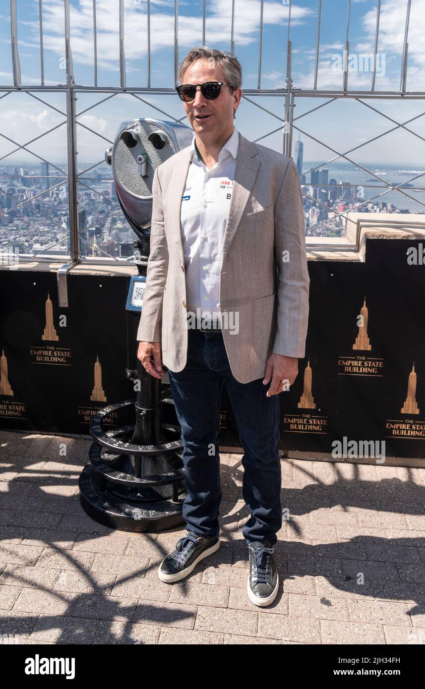 New York, NY - July 14, 2022: Formula E CEO Jamie Reigle poses on ...