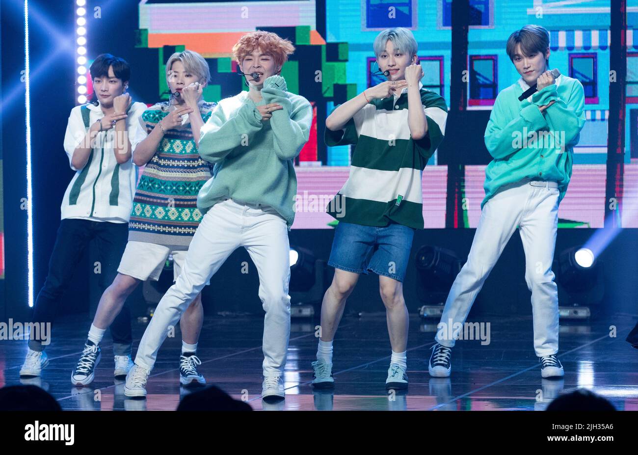 13 July 2022 - Goyang, South Korea : South Korean K-Pop boys band F ...