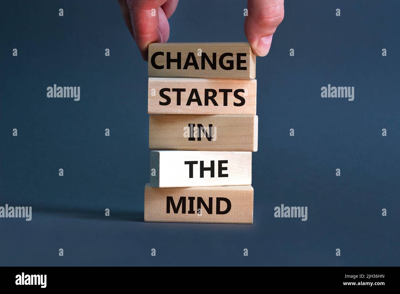 Change starts in the mind symbol. Concept words Change starts in the ...