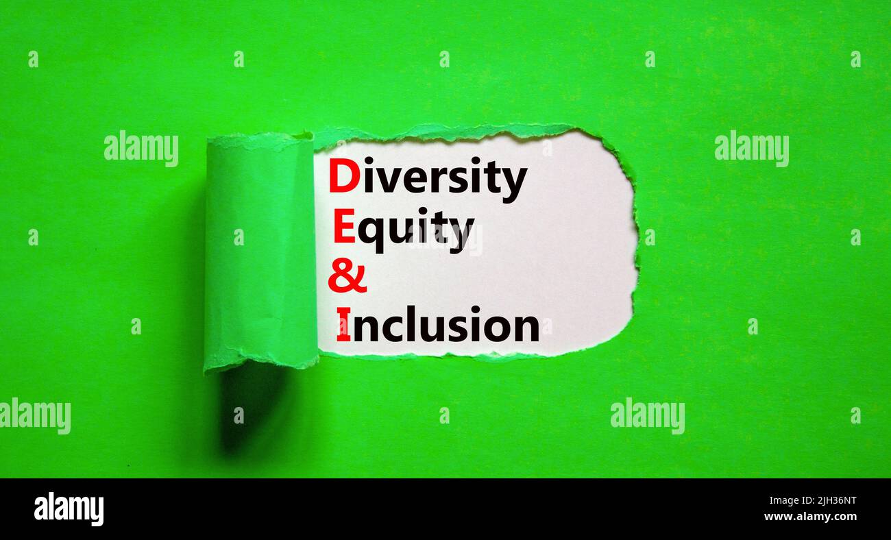 DEI Diversity equity and inclusion symbol. Concept words DEI diversity ...