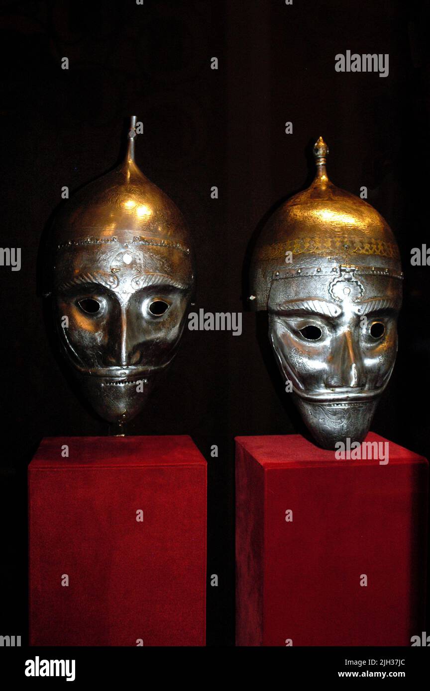 Helmets on display hi-res stock photography and images - Alamy