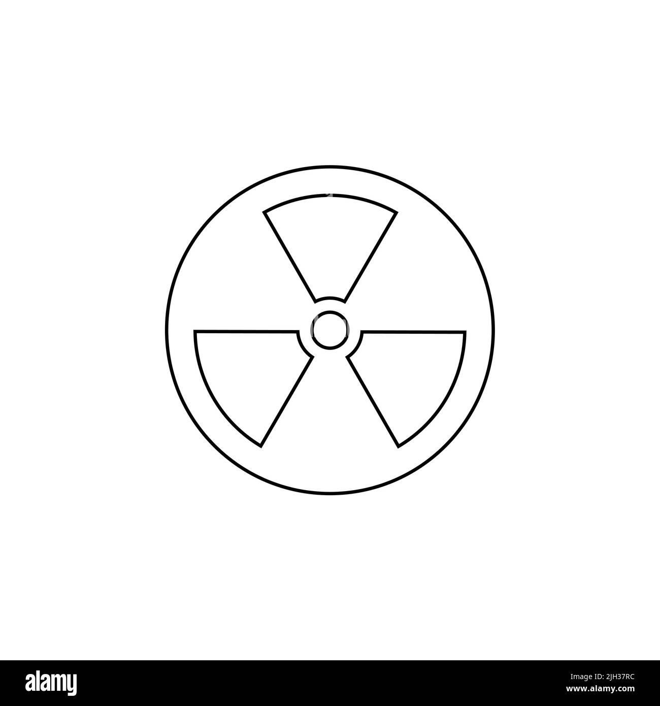 Toxic sign, symbol. Warning radioactive zone graphic vector. Icon ...