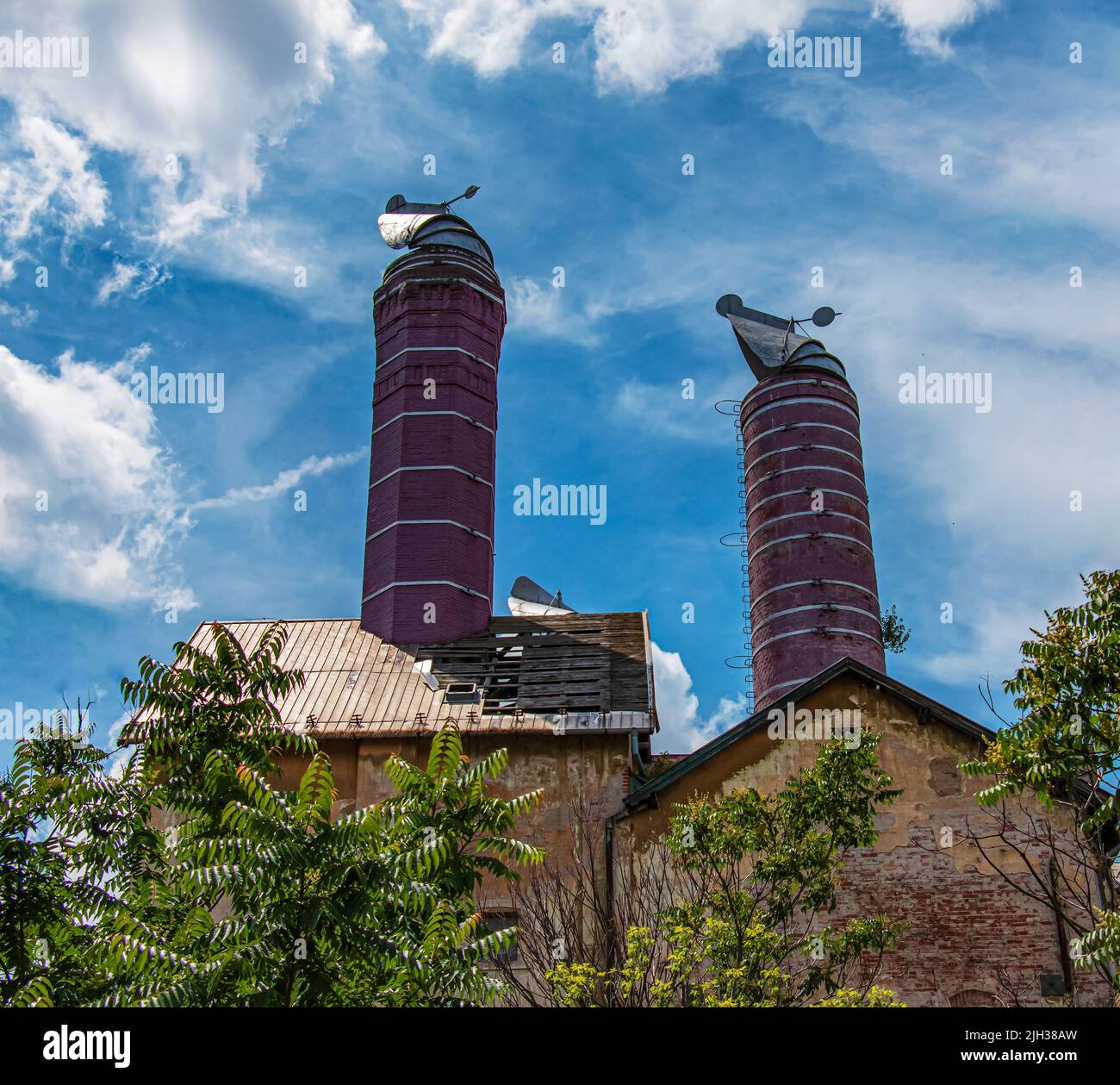 The original old historical building of the Gurbanov brewery, which ...