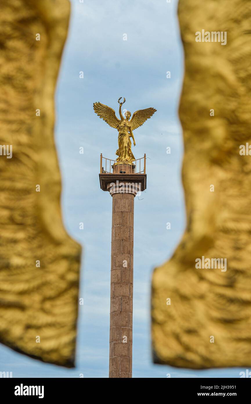 Replica of the angel of independence in Navojoa Sonora, Mexico ...