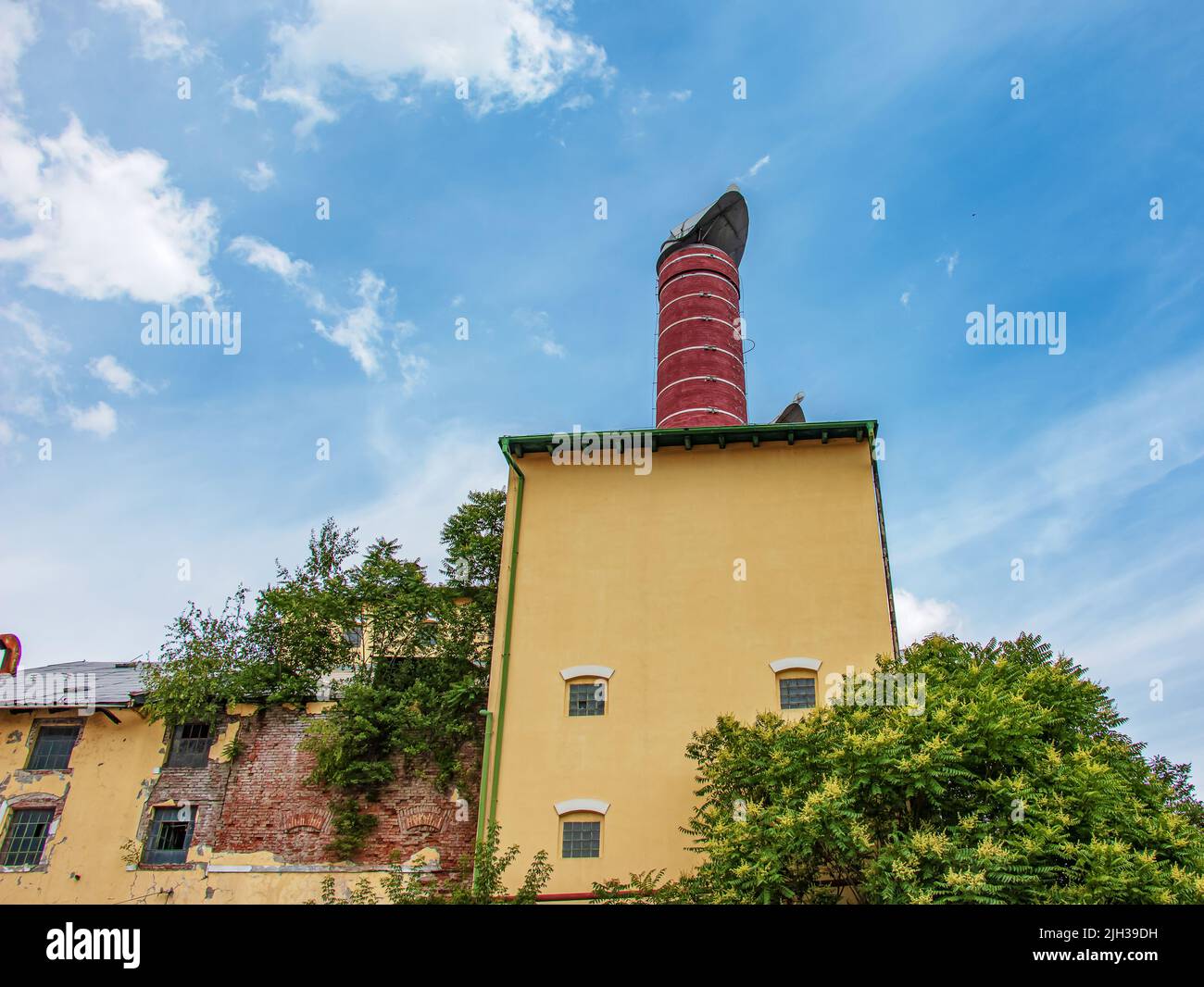 The original old historical building of the Gurbanov brewery, which ...