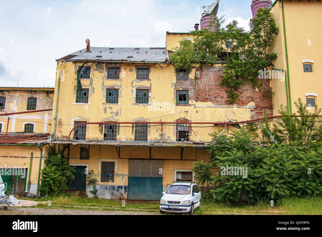 The original old historical building of the Gurbanov brewery, which ...