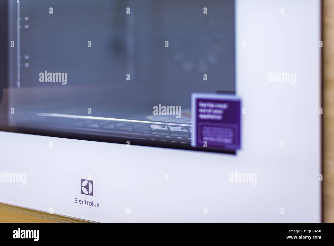 2022: new built-in big microwave oven Electrolux (Sweden Stock Photo ...