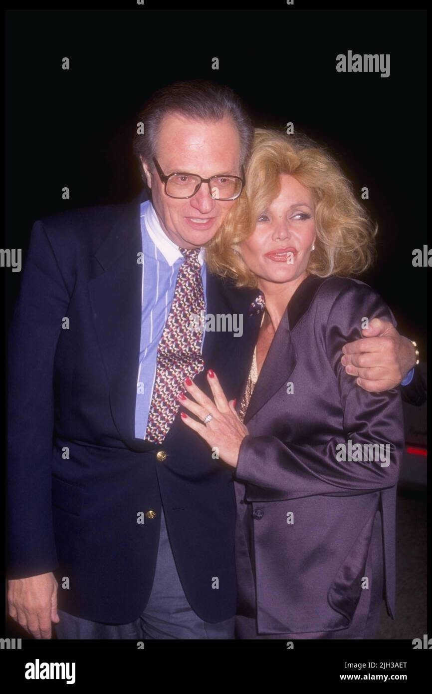April 17, 1995; Hollywood, Ca, USA; Talk show host LARRY KING and ...