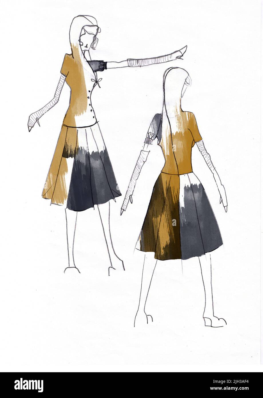 fashion illustration collection: SLACKLINE Stock Photo - Alamy