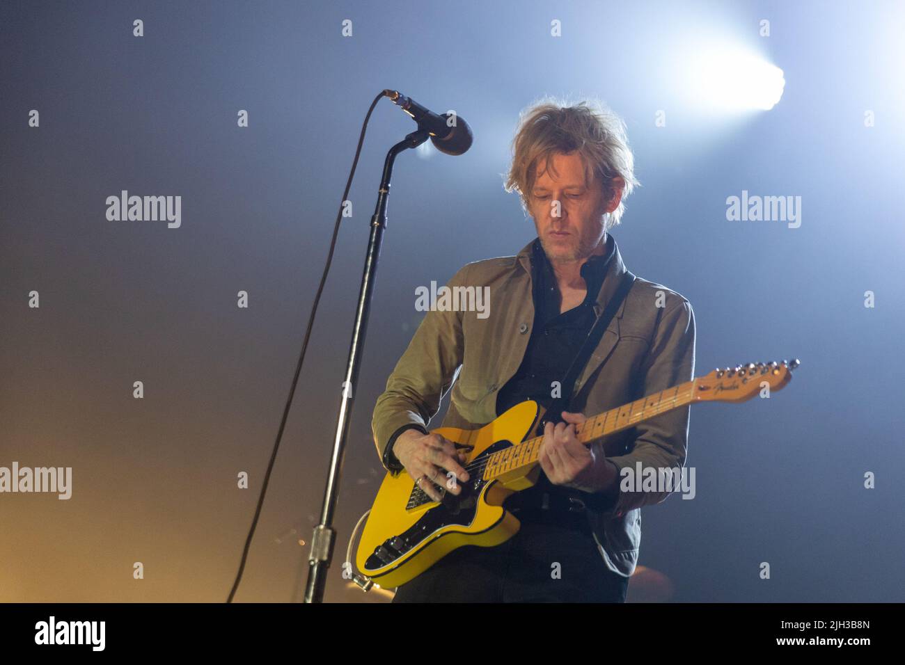 Britt Daniel of Spoon on July 13, 2022, at The Sylvee in Madison ...
