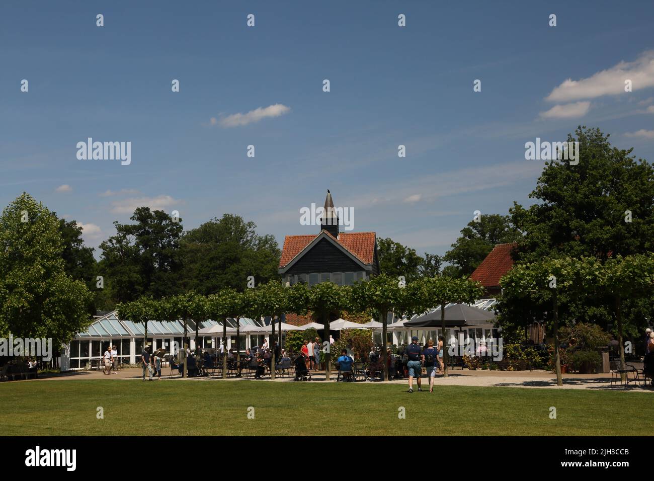 Entrance And Restaurant at Wisley Royal Horticultural Society Gardens ...