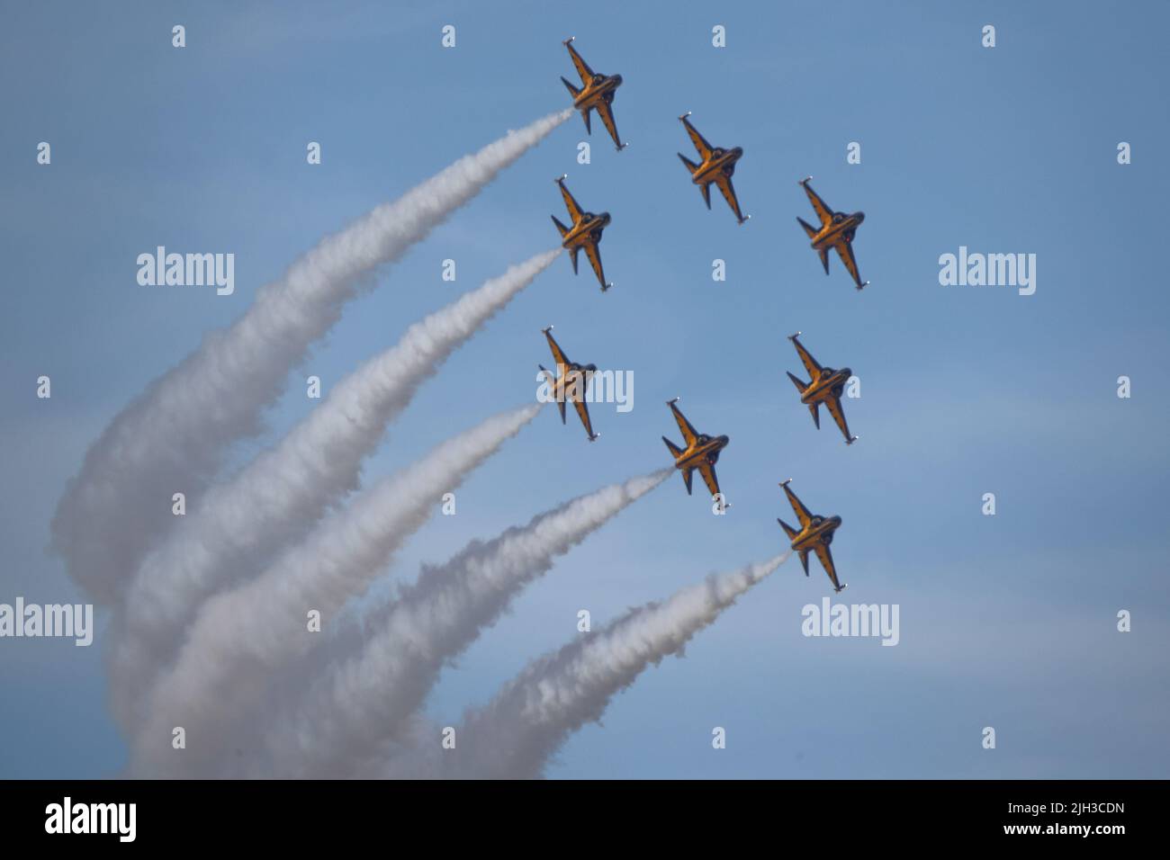 Fairford, UK. 14th July, 2022. The South-Korean Aerobatic Team The ...