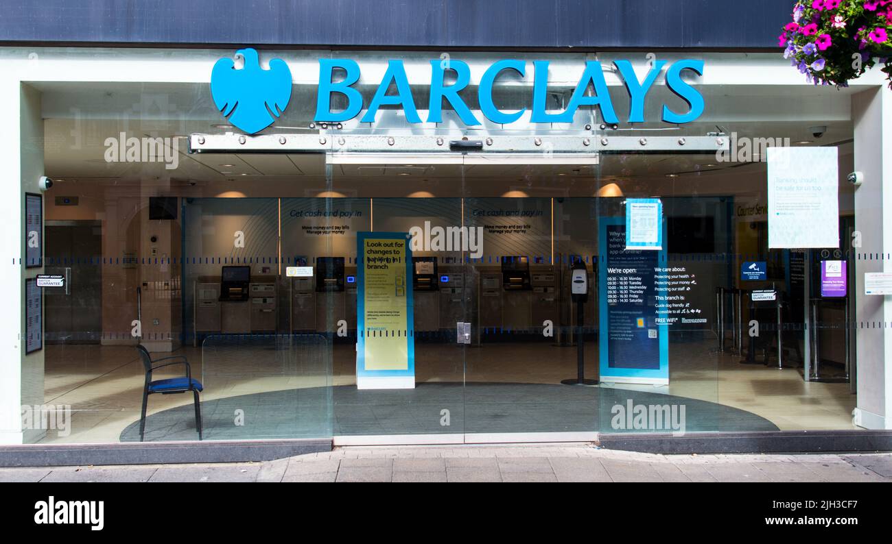 Barclays bank store front Stock Photo - Alamy