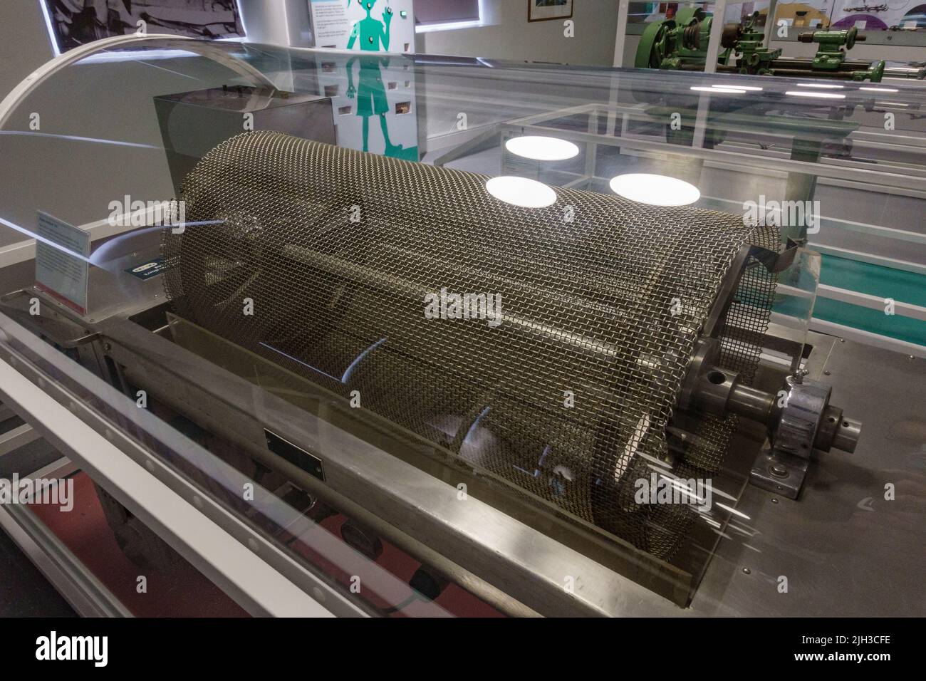 A modified example of Willem Kolffs dialysis machine (1956) on display ...