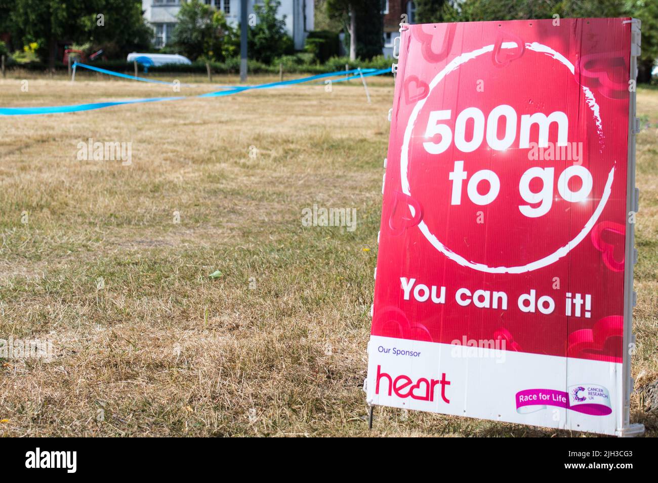 500m to go distance marker Stock Photo - Alamy