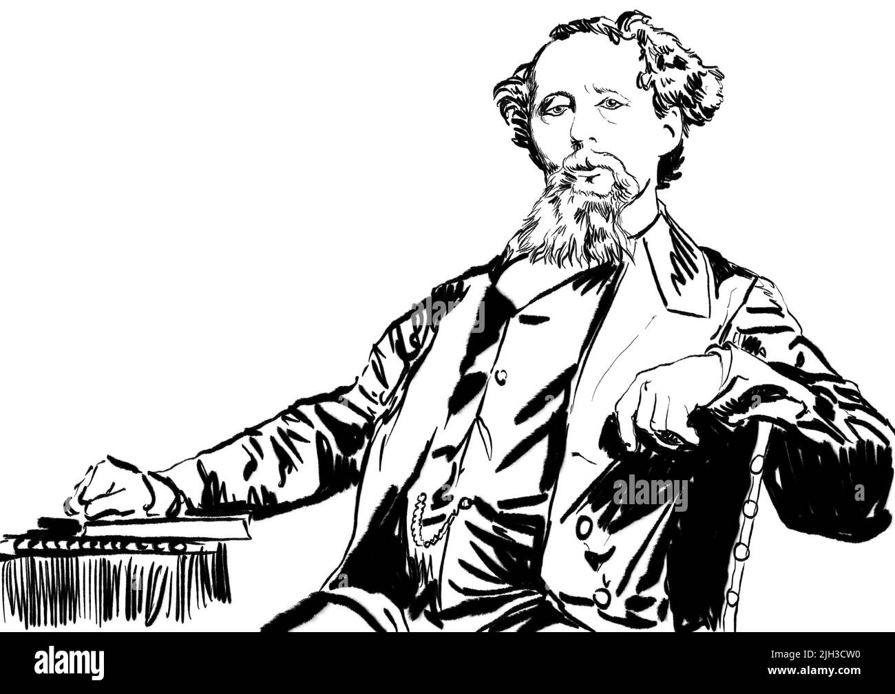 Charles Dickens Illustration Stock Photo - Alamy