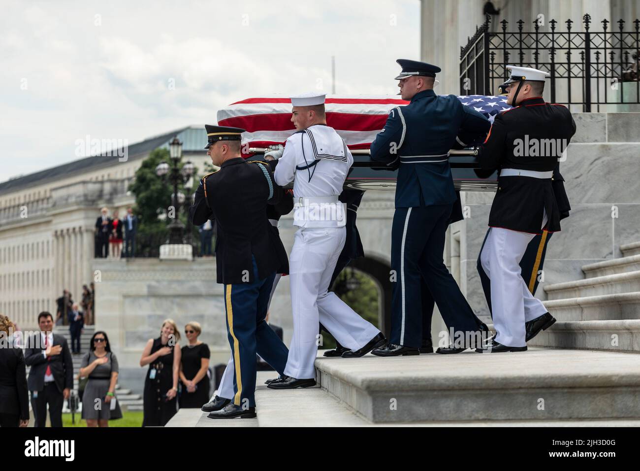 Washington DC, USA. 14th July, 2022. The remains of Hershel Woodrow ...