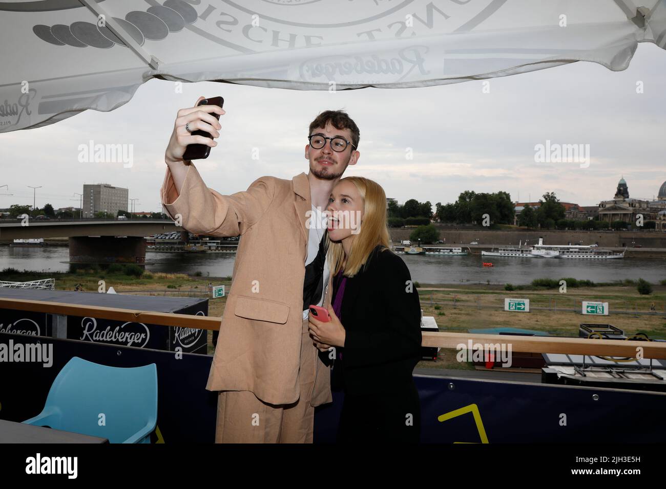 Benjamin Weygand und Katharina Hirschberg bei der Premiere des ...