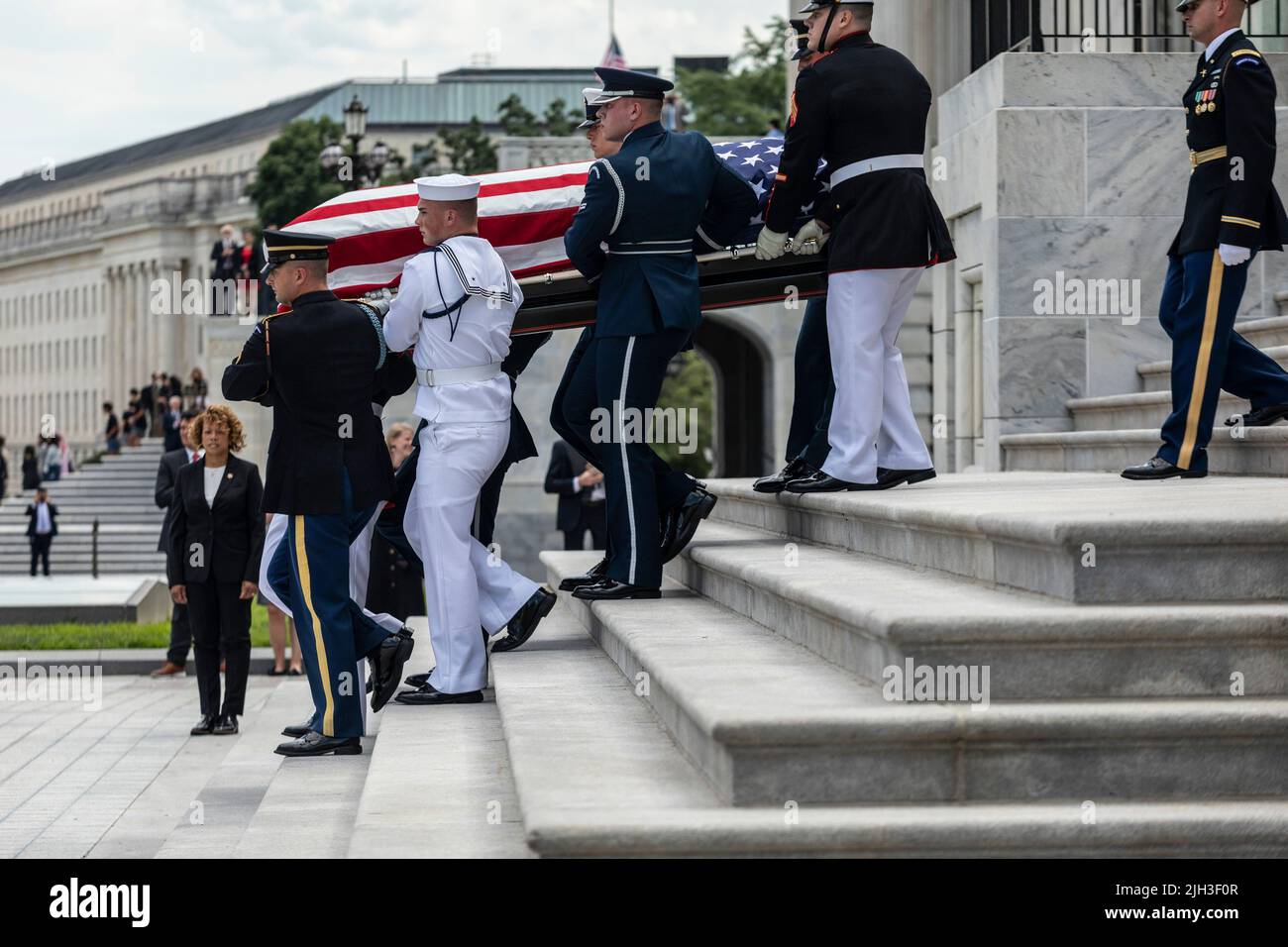 Washington DC, USA. 14th July, 2022. The remains of Hershel Woodrow ...