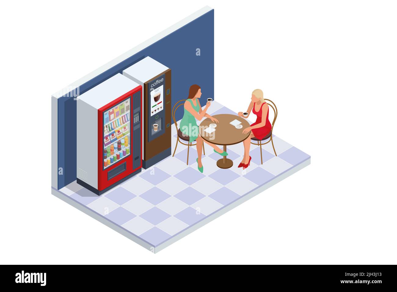 Automatic lunch counter Cut Out Stock Images & Pictures - Alamy