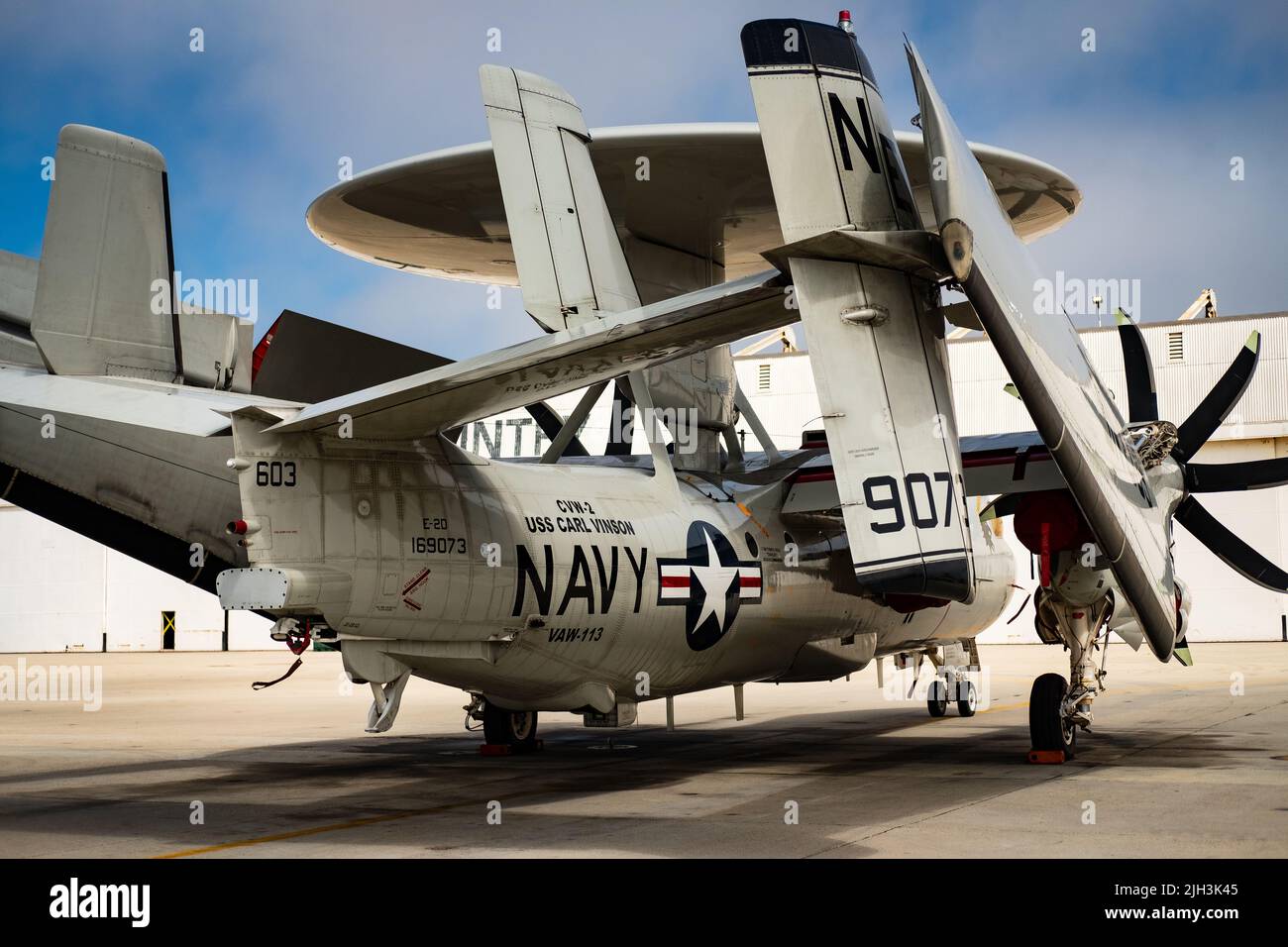 220713-N-KD414-0253 An E-2D Advanced Hawkeye, assigned to the “Black ...