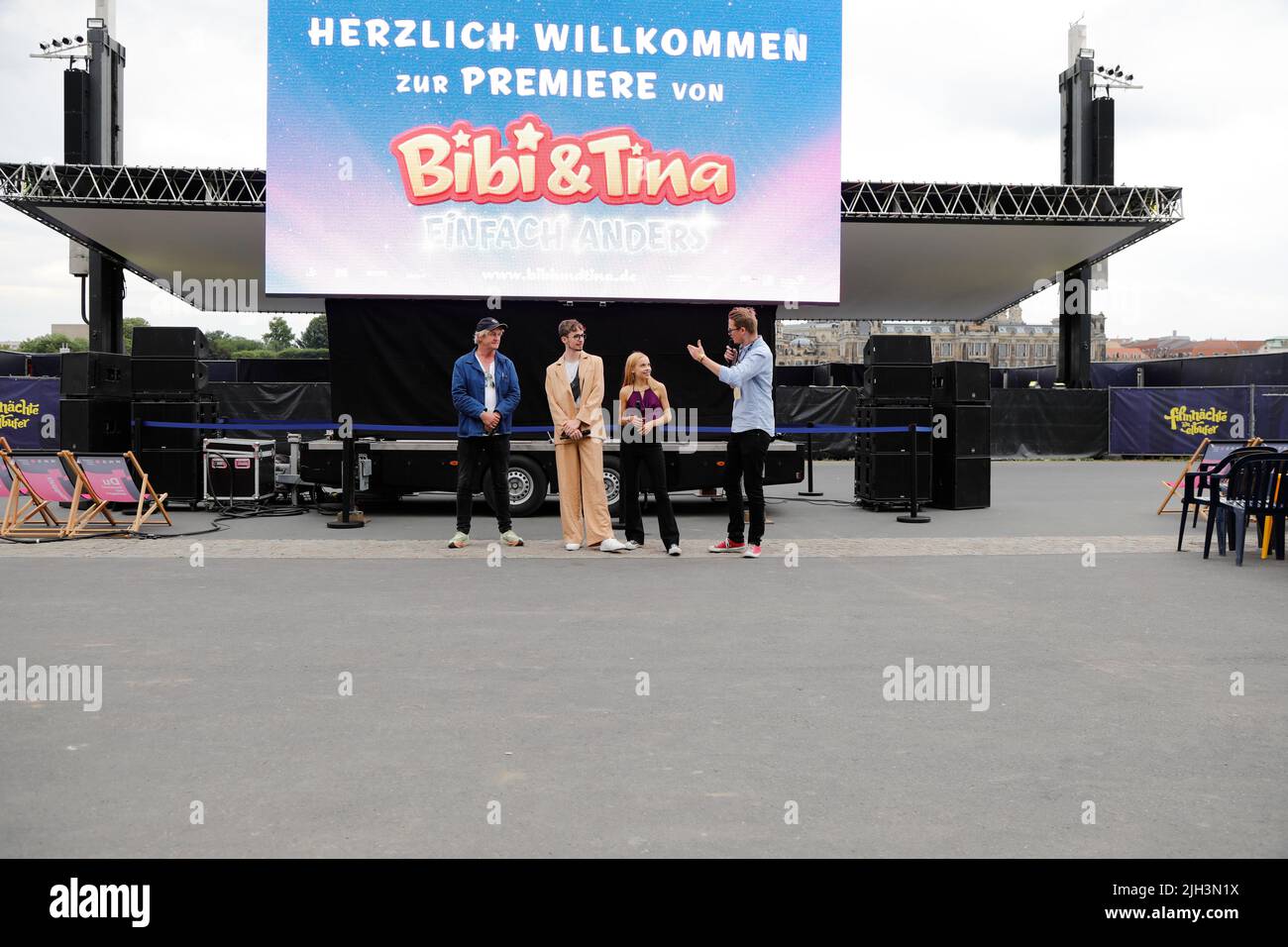 Detlev Buck, Benjamin Weygand,Katharina Hirschberg und Falk Töpfer bei ...
