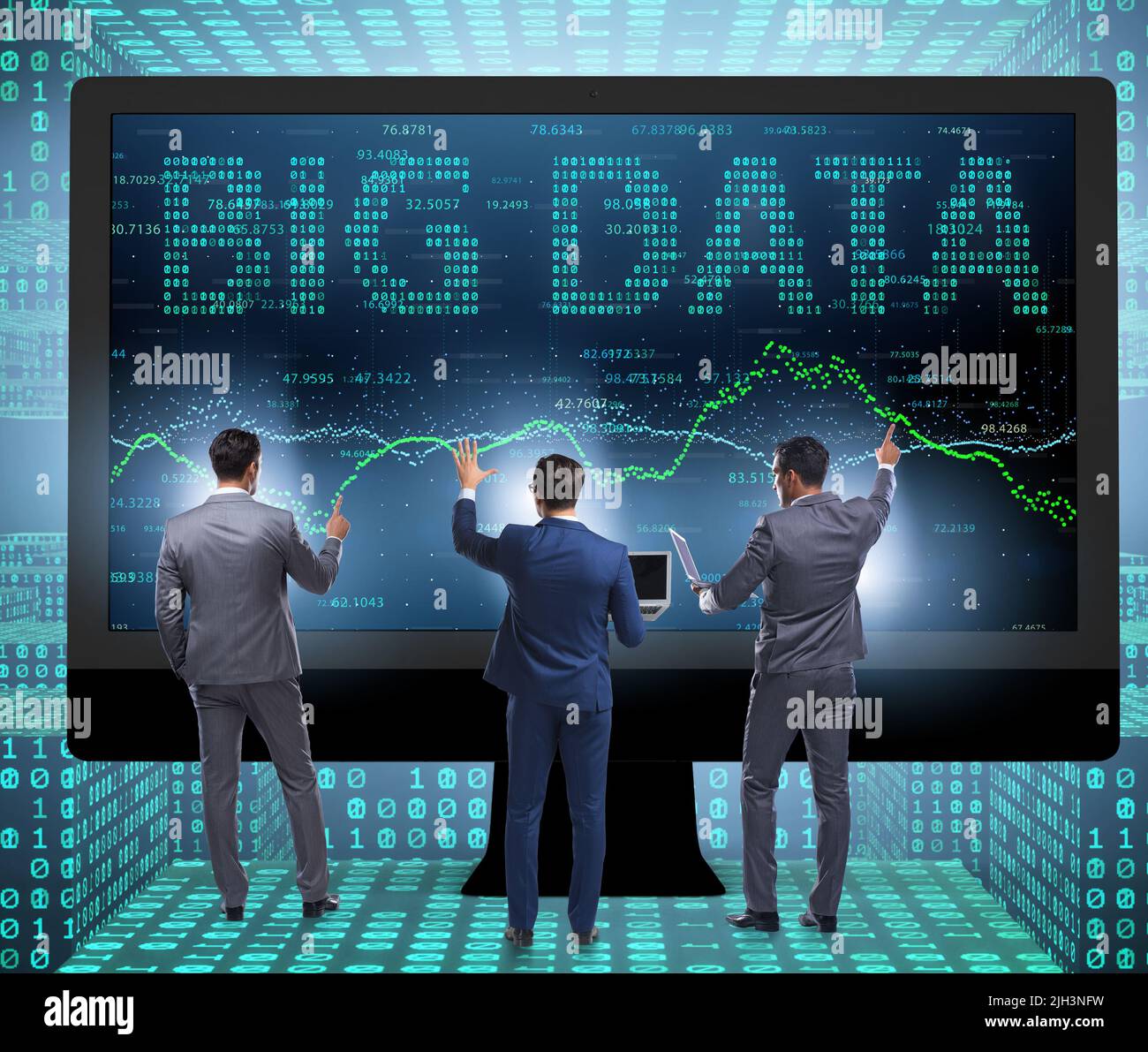 Big data concept with data mining analyst Stock Photo - Alamy