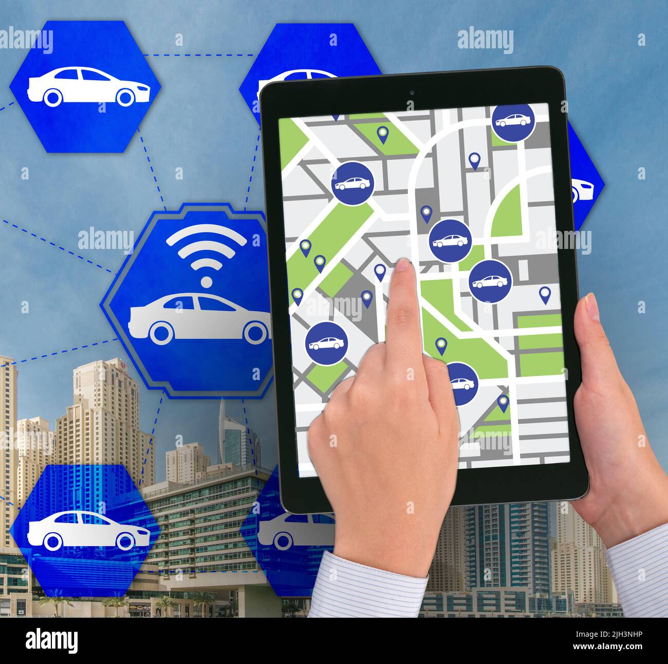 Concept of car ordering online Stock Photo - Alamy