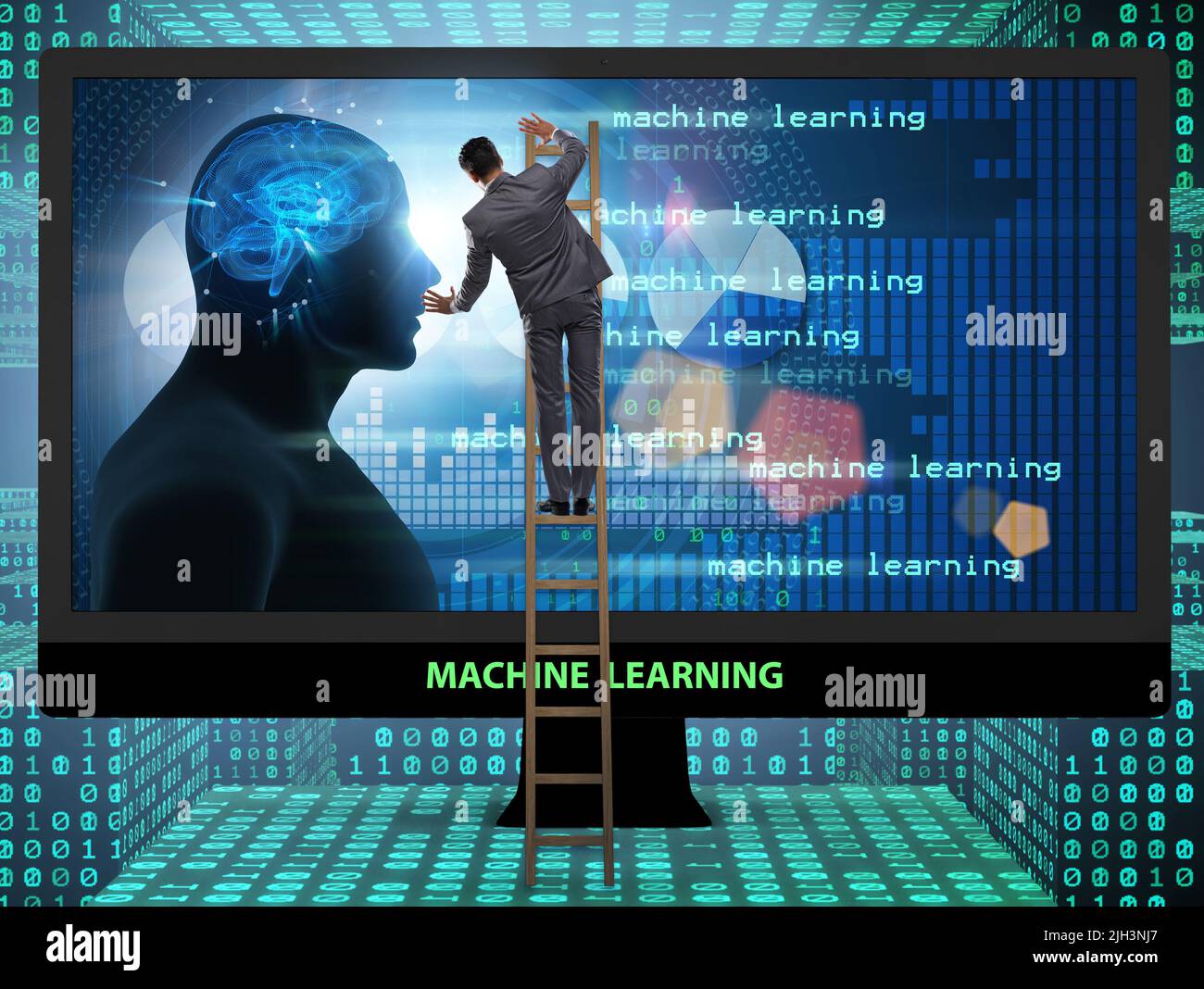 Cognitive computing and machine learning concept Stock Photo - Alamy