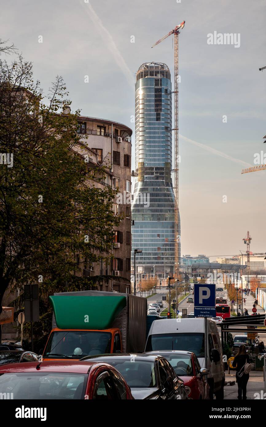 Picture of the construction site of Beograd na vodi, or Beograd ...