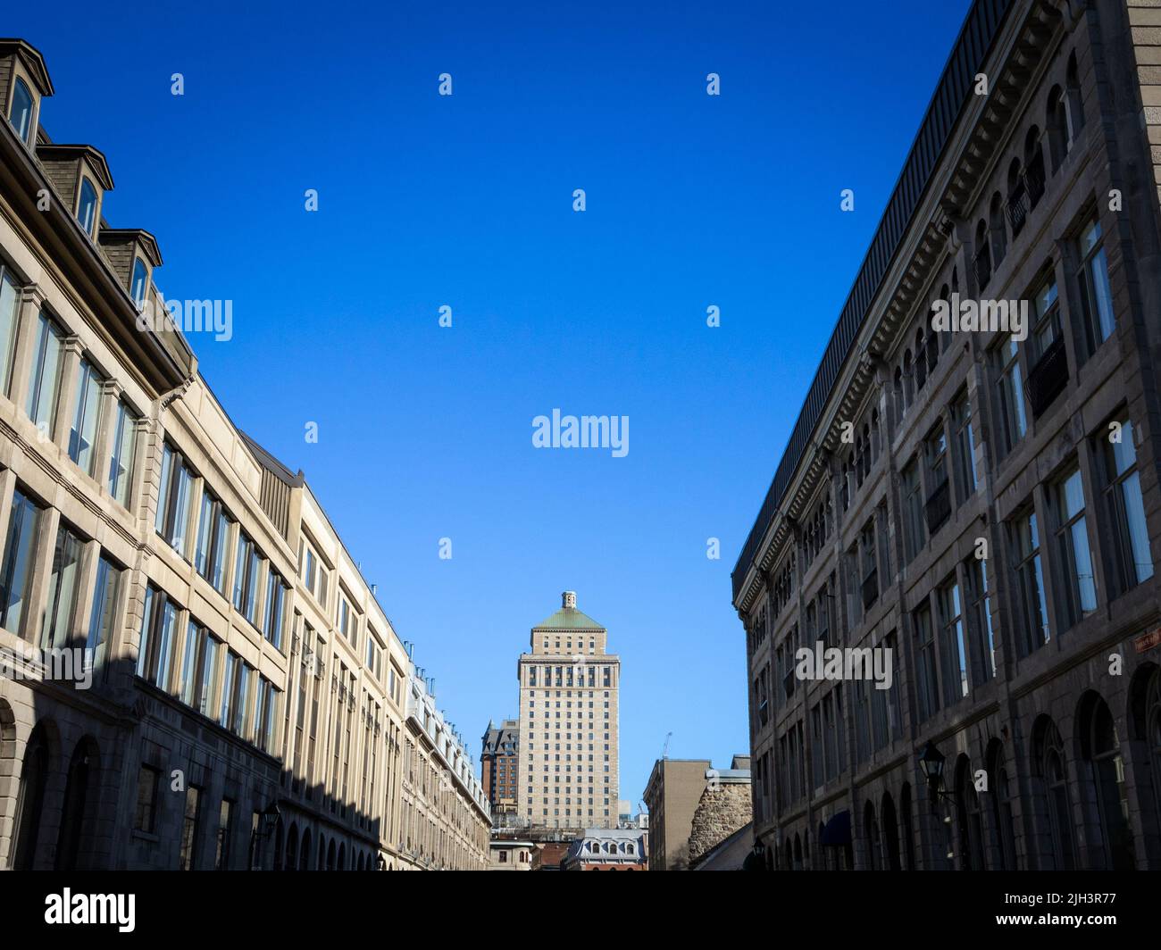 Cityscape street scene architecture old buildings 1920s hi-res stock ...
