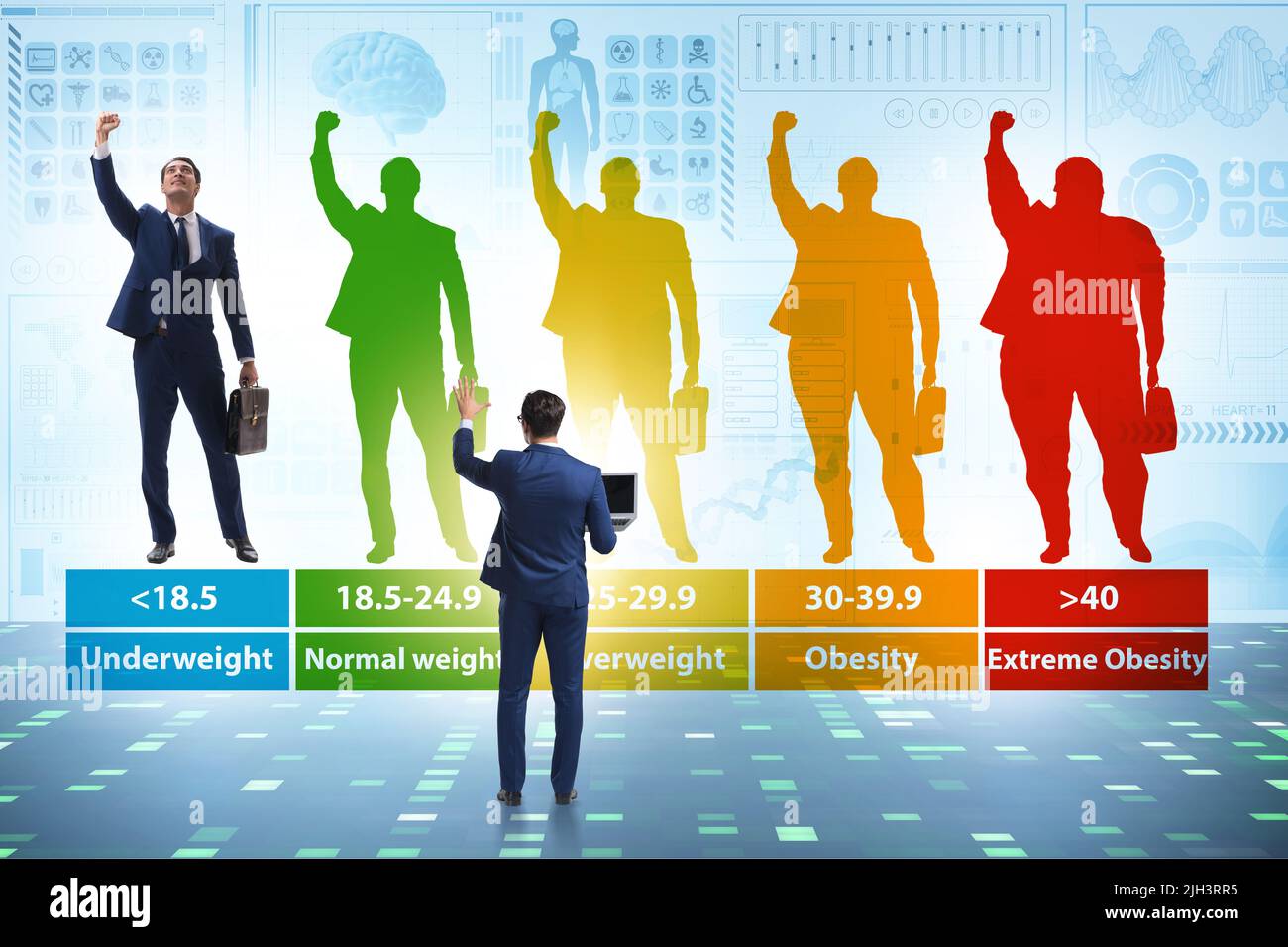 Concept of the BMI - body mass index Stock Photo - Alamy
