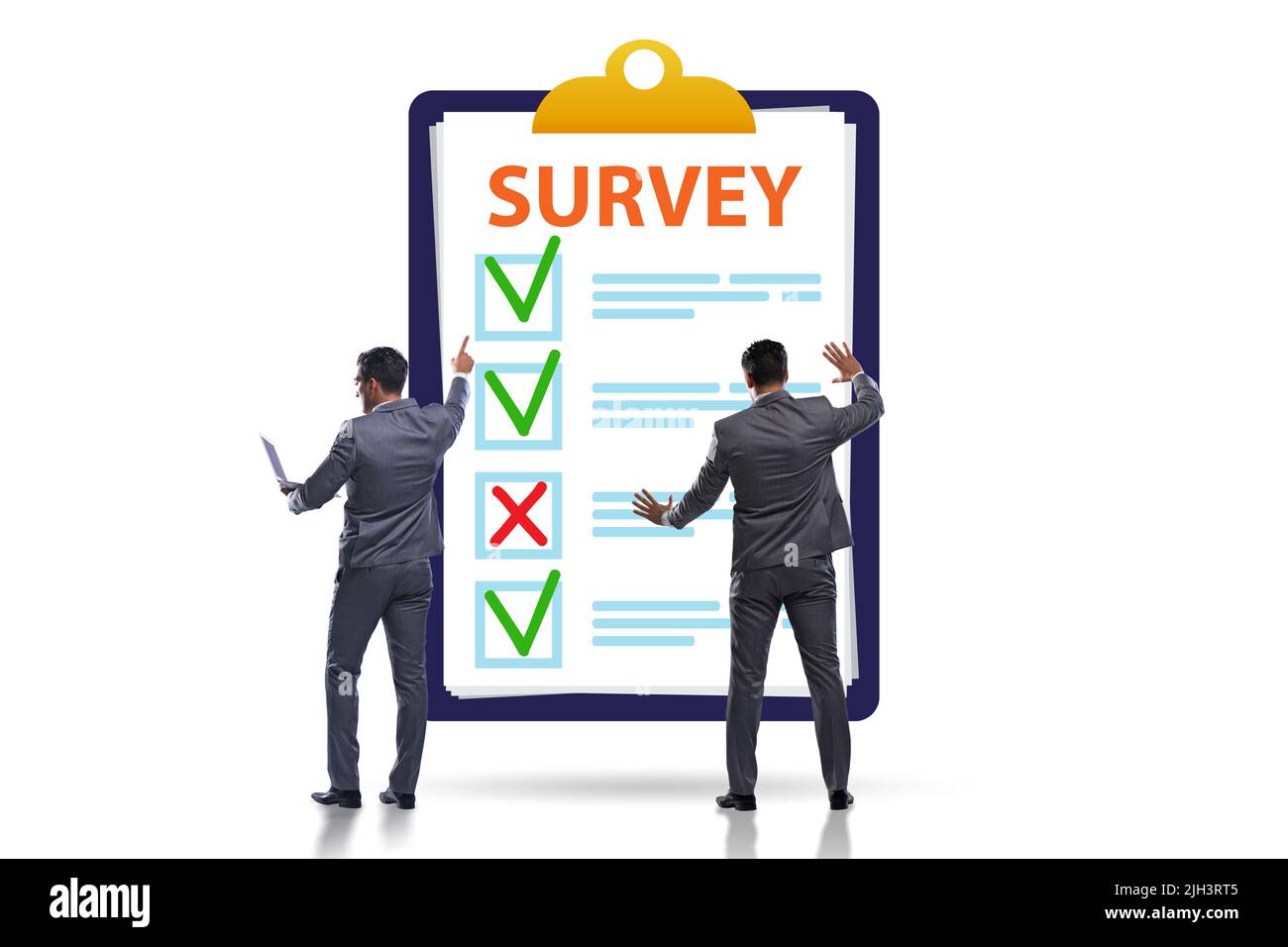 Survey questionnaire with the tick boxes Stock Photo - Alamy