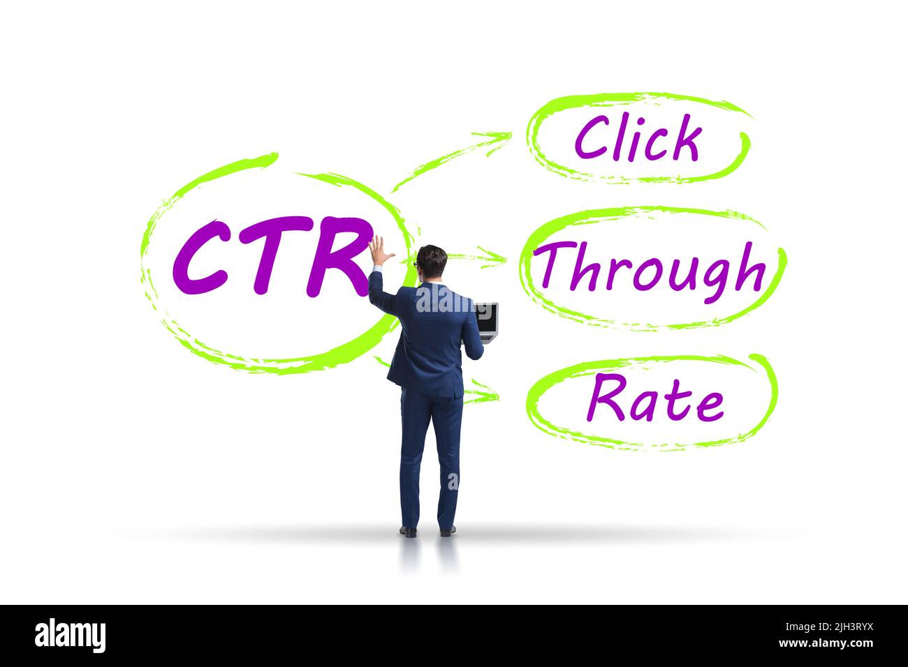 CTR click through rate concept with the business people Stock Photo - Alamy