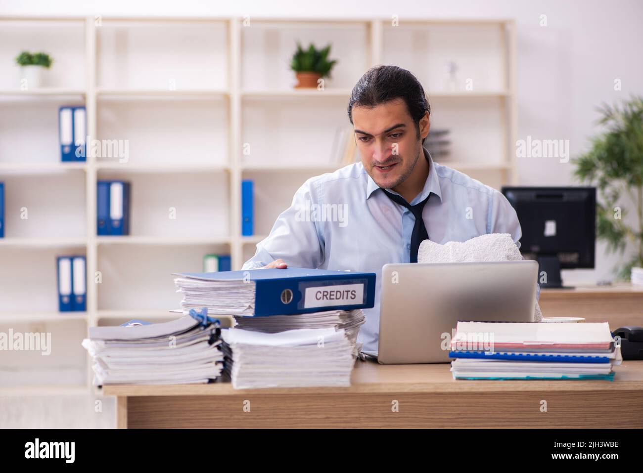 Stressed sweaty tired business hi-res stock photography and images - Alamy