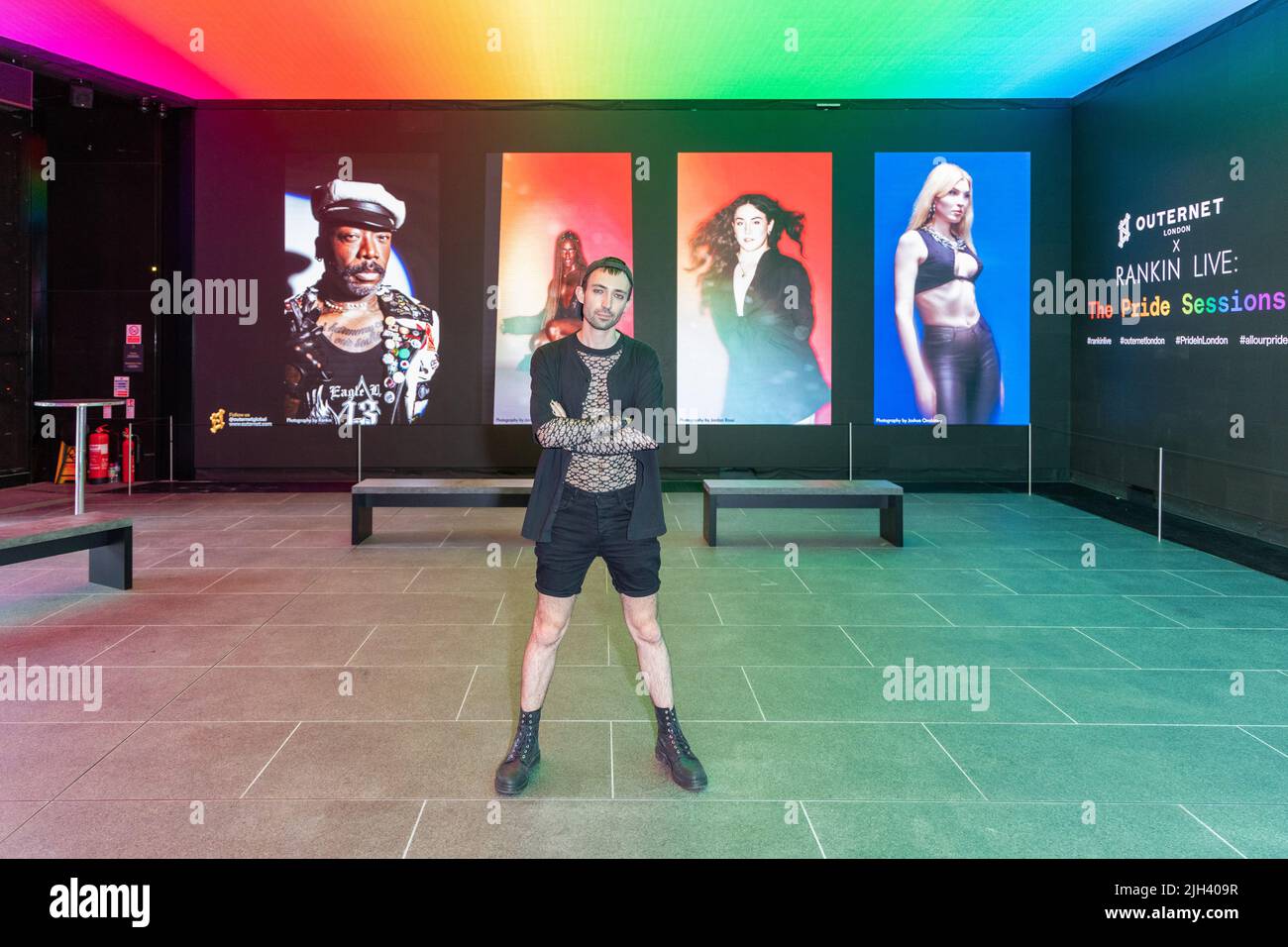 London, UK. 14th July, 2022. Photographer, Jordan Rossi seen at the ...