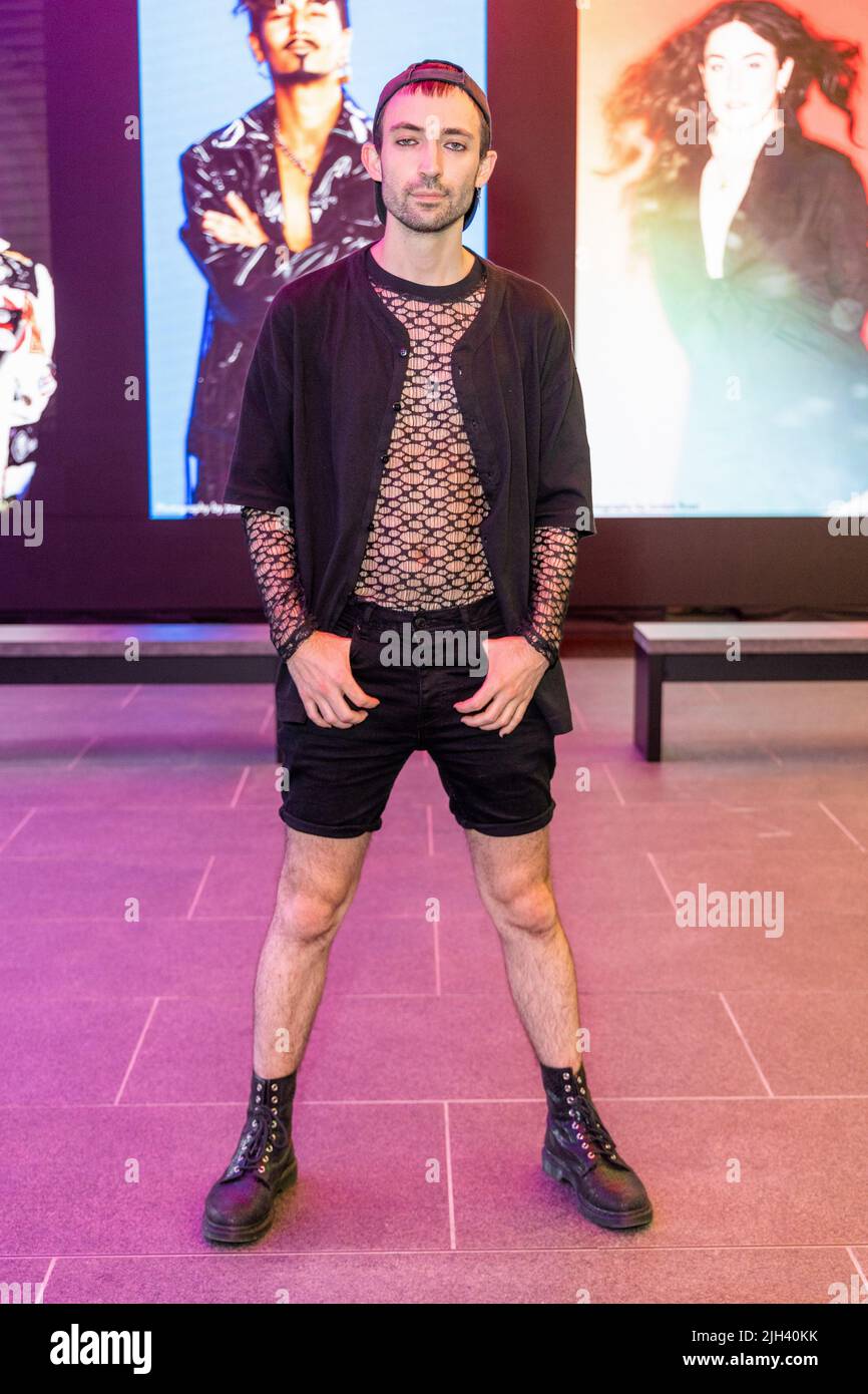 Photographer, Jordan Rossi seen at the digital exhibition called ...