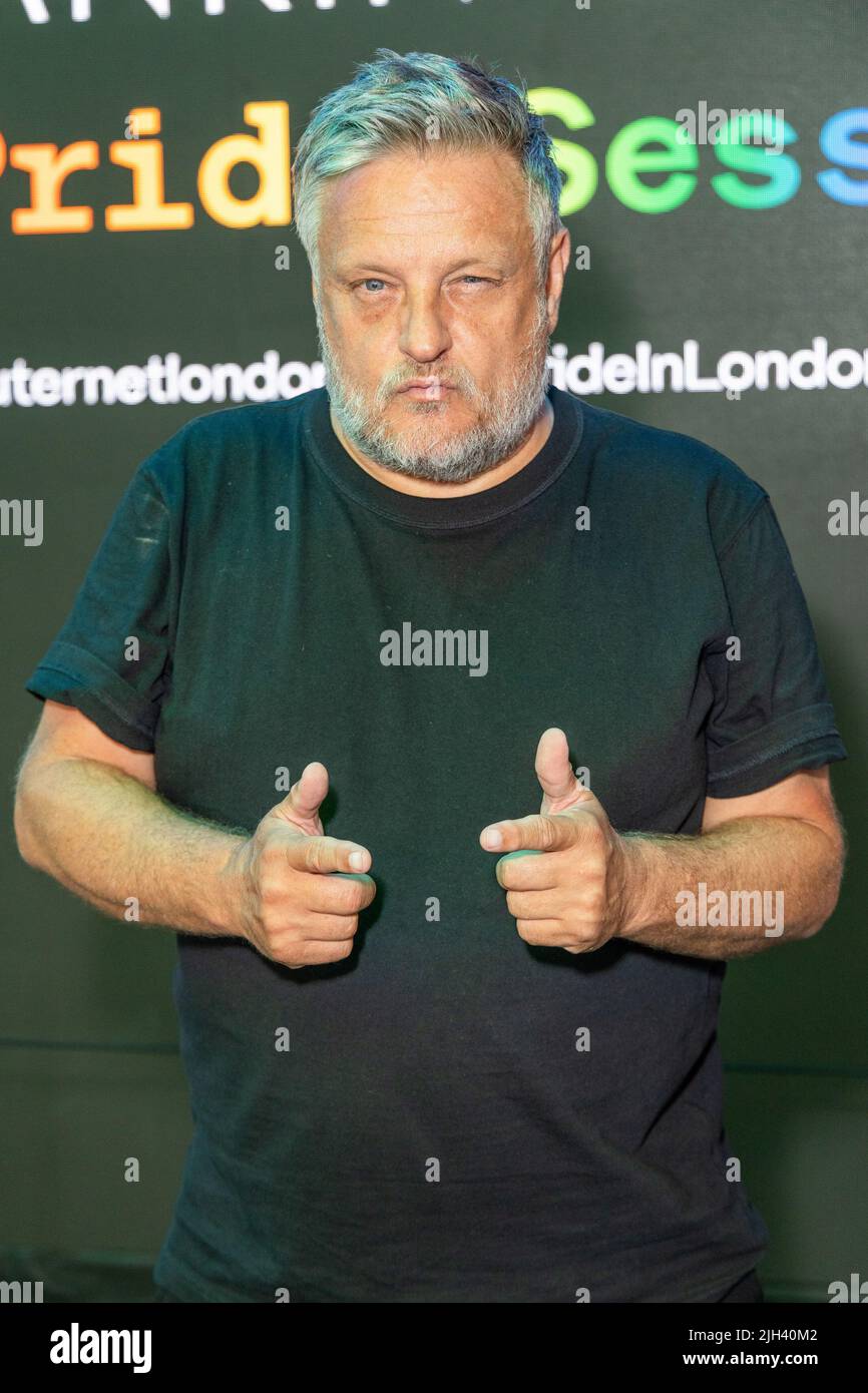 Photographer, Rankin seen during the digital exhibition called Outernet ...