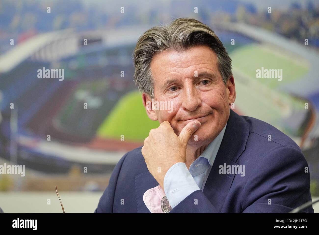 Eugene, USA. 14th July, 2022. Sebastian Coe, president of the ...