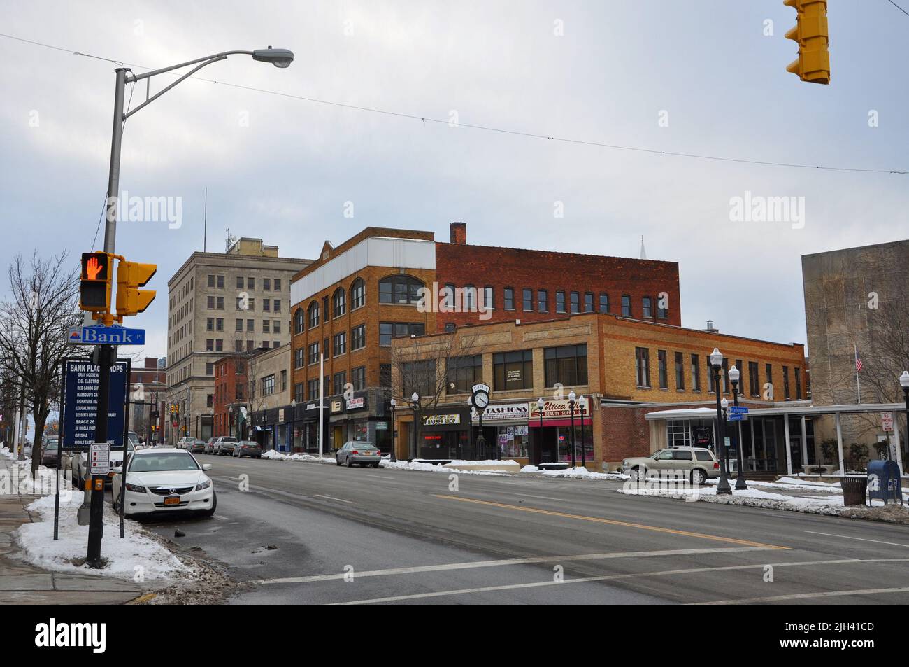Historic commercial building on Lower Genesee Street at Washington ...