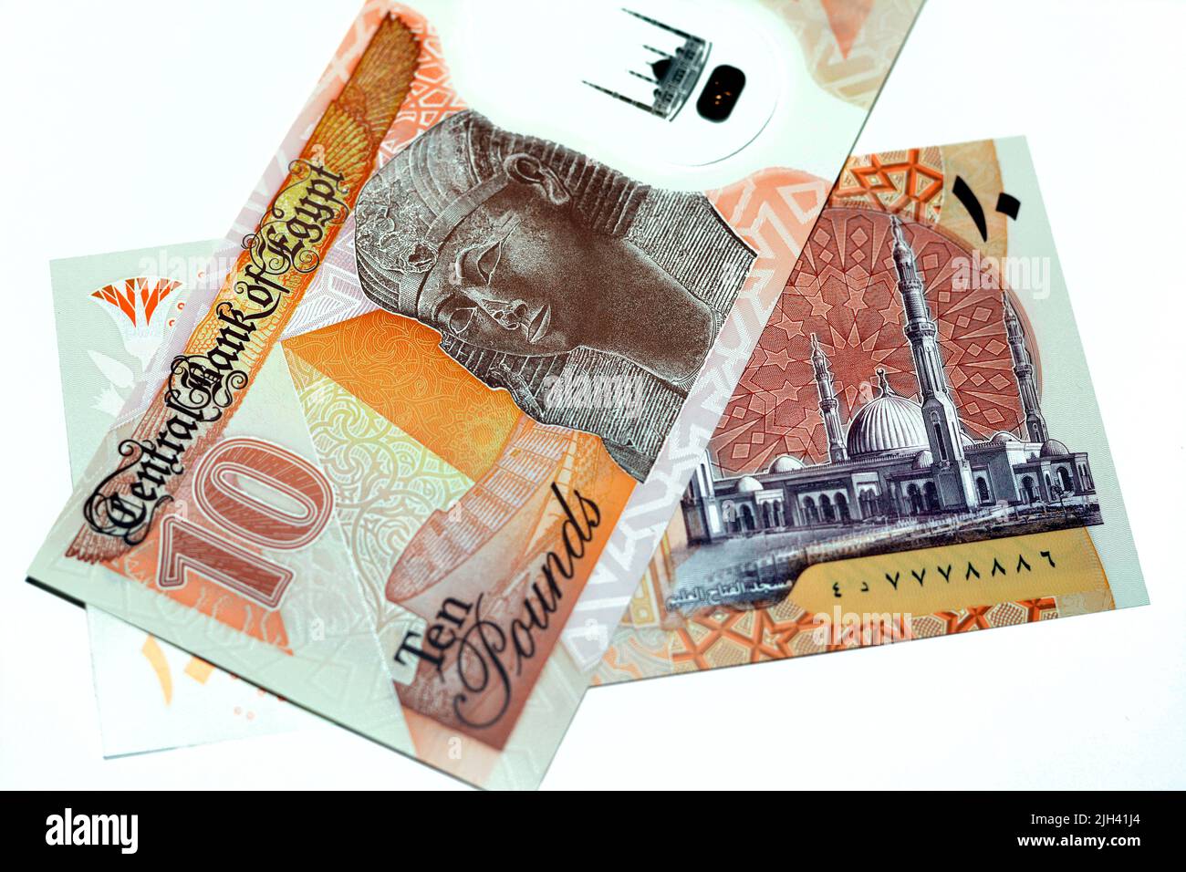 The new first Egyptian 10 LE EGP ten pounds plastic polymer banknote ...