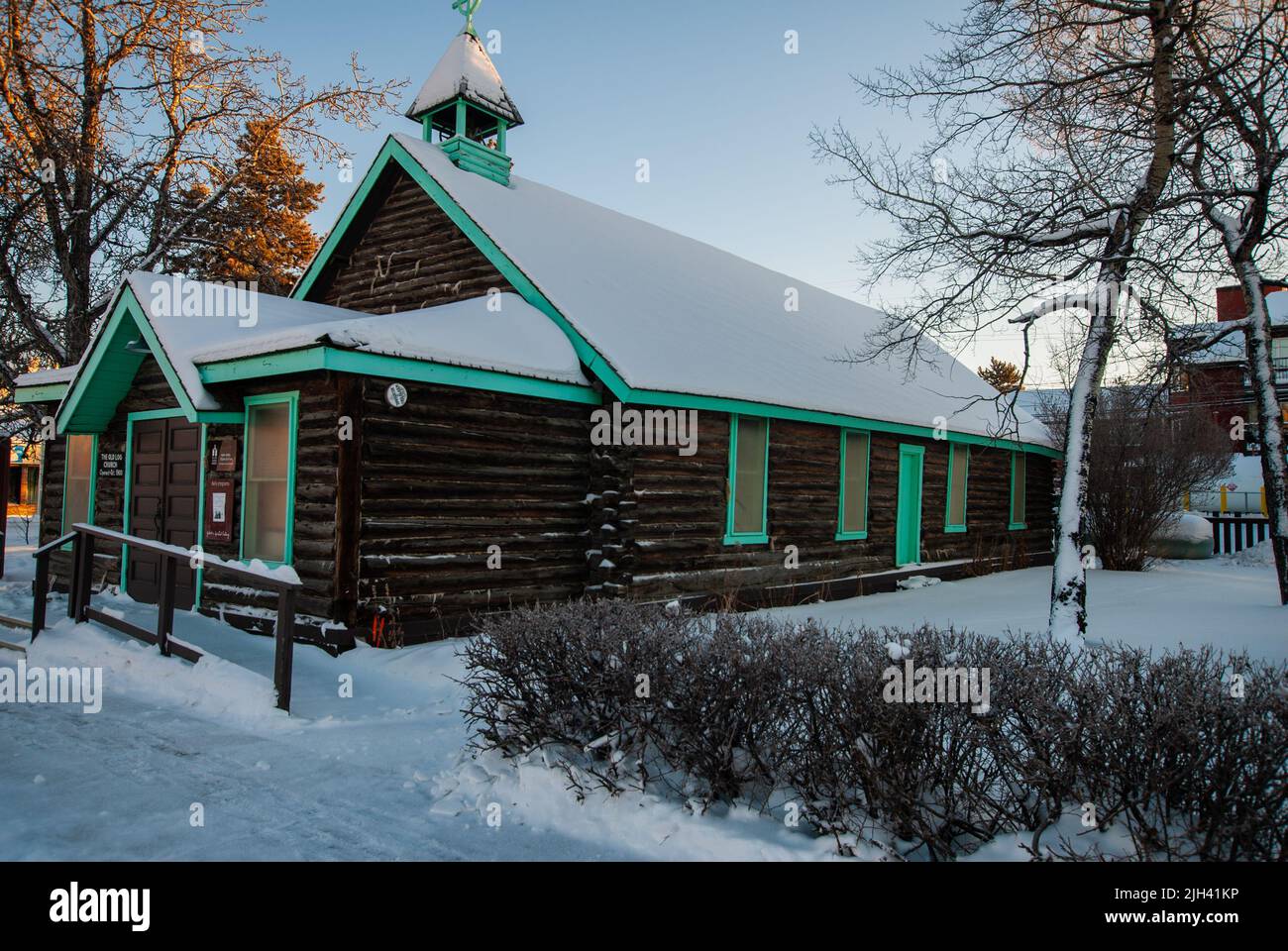 Old Log Church Museum, Whitehorse, Yukon, Canada Stock Photo - Alamy